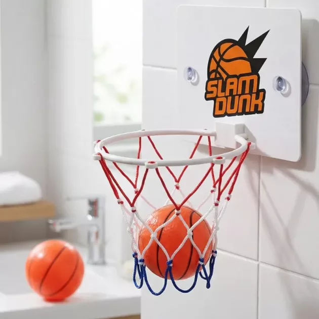 Mini Suction Cup Basketball Hoop with 2 Balls for Kids - Kidzly