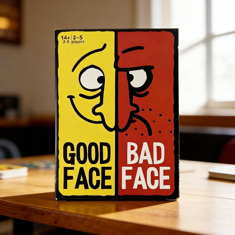 Good Face Bad Face Emotions Card Board Game for Kids - Kidzly