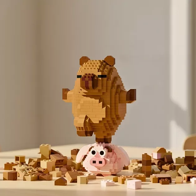 Capybara Building Blocks Set Cute Assembly Toy for Kids - Kidzly